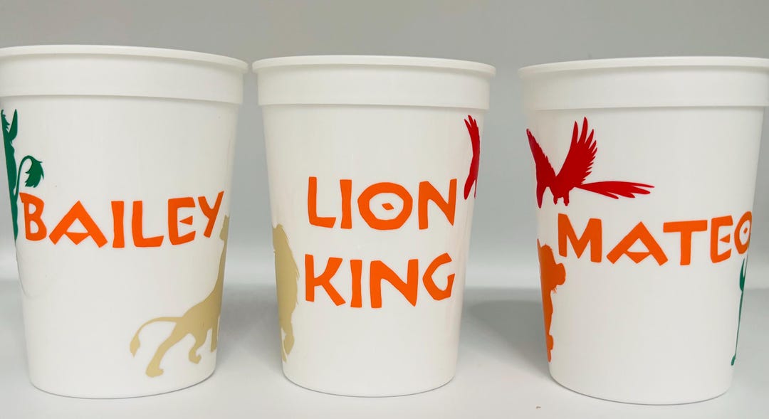 Lion King Party Cups, Lion King Birthday Party, Lion King Party Favors ...
