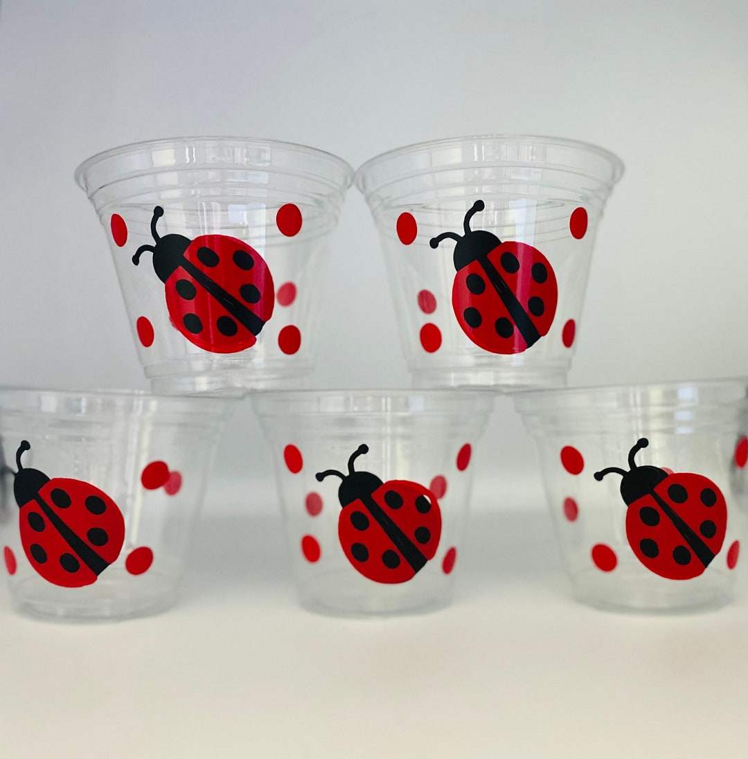 Lady Bug Party Cups, Lady Bug Birthday Party Cups, Bug Party Cups ...