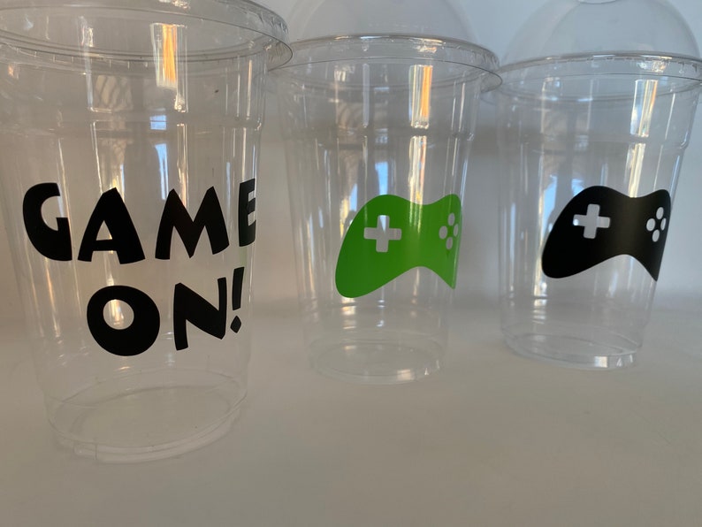 Gaming Party Cups Gaming Birthday Party Gaming Party Favors - Etsy