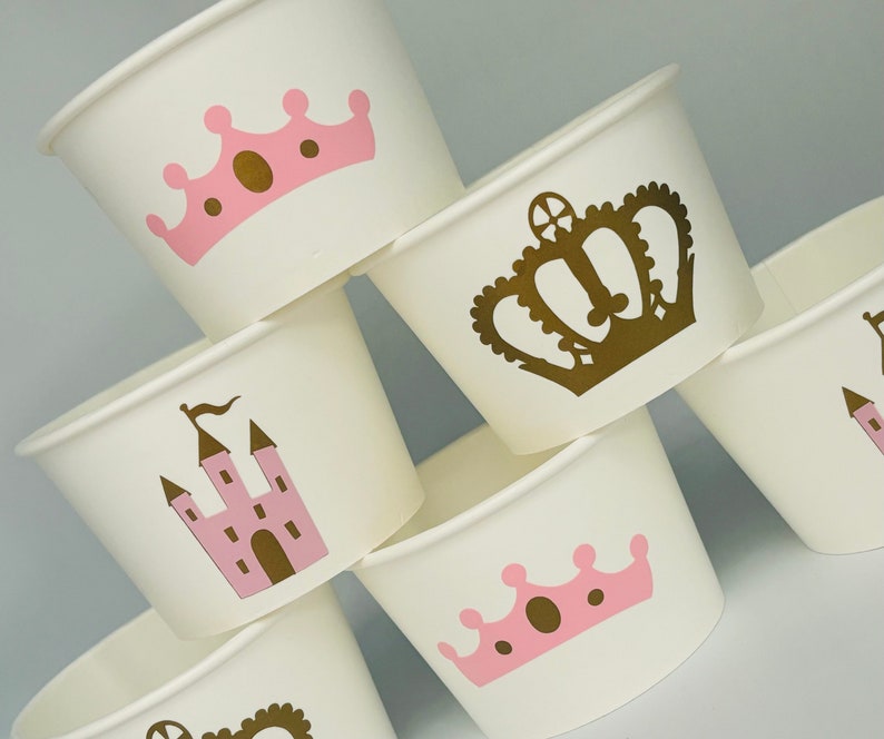 Princess Party Snack Cups, Princess Birthday, Royal Birthday Party ...