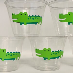 Alligator Party Cups, Alligator Birthday Party, Alligator Baby Shower ...