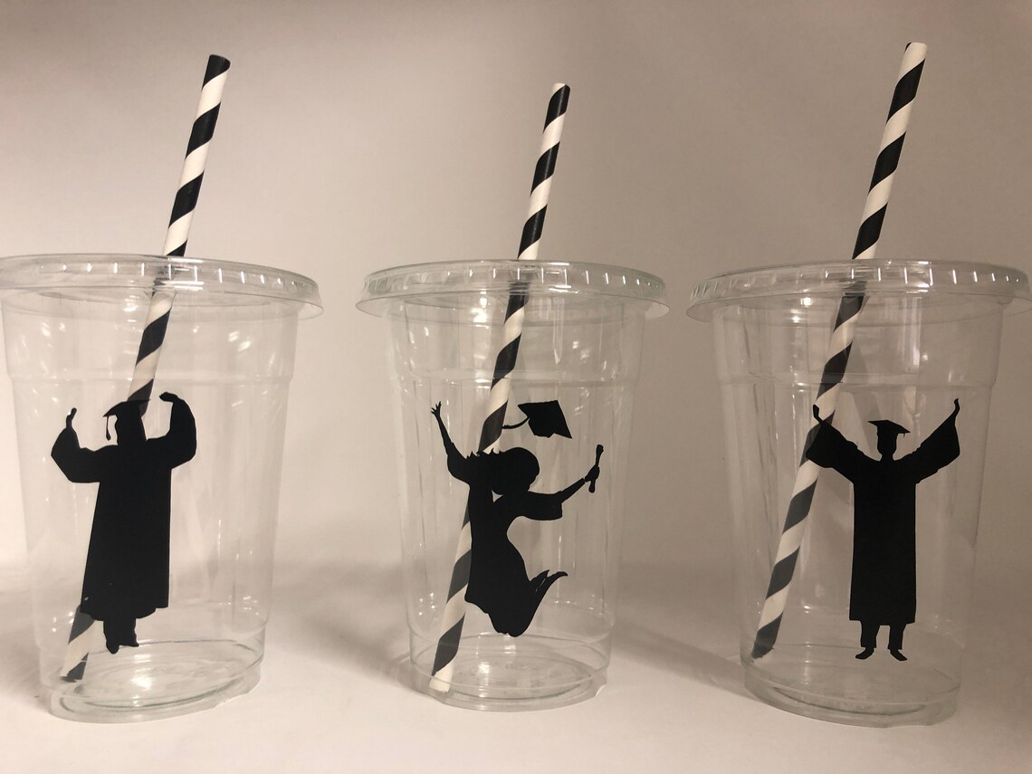 Graduation Party Cups High School Graduation Party - Etsy