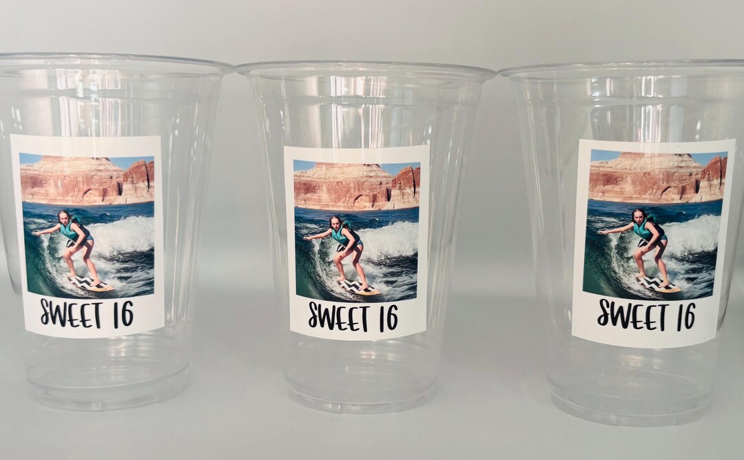 Sweet Sixteen Party Cups, Sweet 16 Party Cups, Sweet Sixteen Party ...