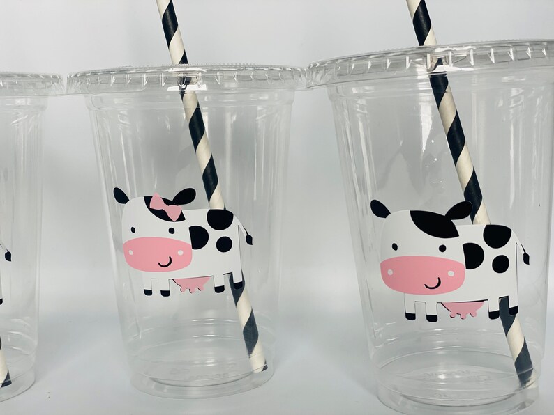 Cow Party Cups Cow Birthday Party Cups Cow Baby Shower Party - Etsy