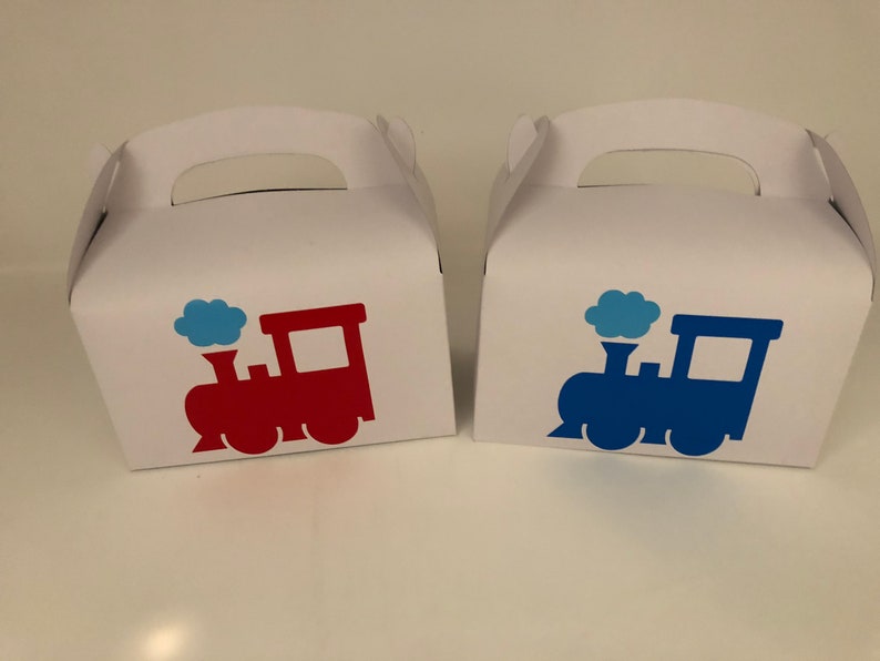 Train Party Favor Boxes Train Party Favors Train Birthday | Etsy
