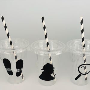 Detective Party Cups, Detective Birthday Party Cups, Murder Mystery ...