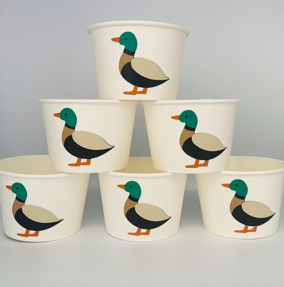 Lucky Duck Party, Duck Birthday, Duck Baby Shower Snack Cups,duck Party ...