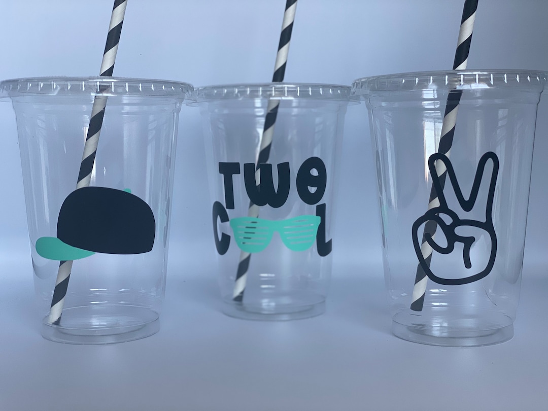 Two Cool Party Cups Two Cool Birthday Party 2nd Birthday - Etsy