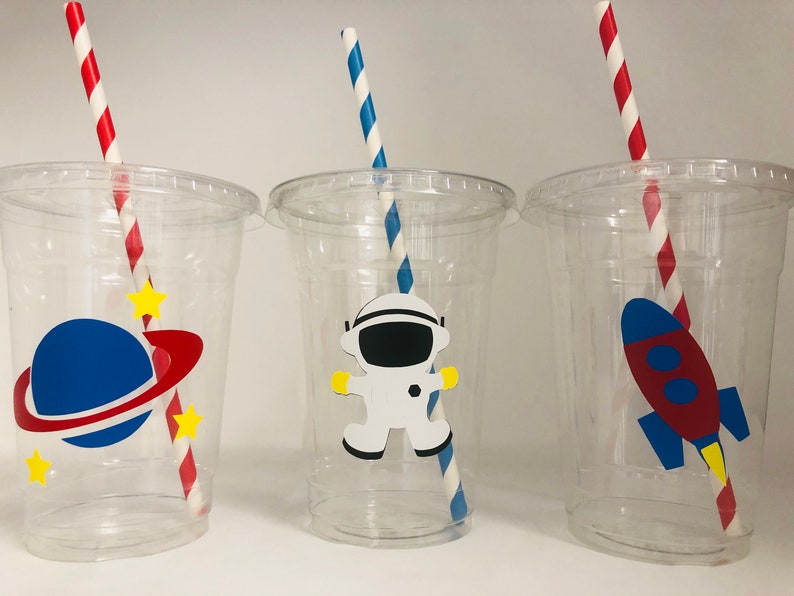 Space Party Cups Rocket Party Cups Outer Space Party Alien - Etsy