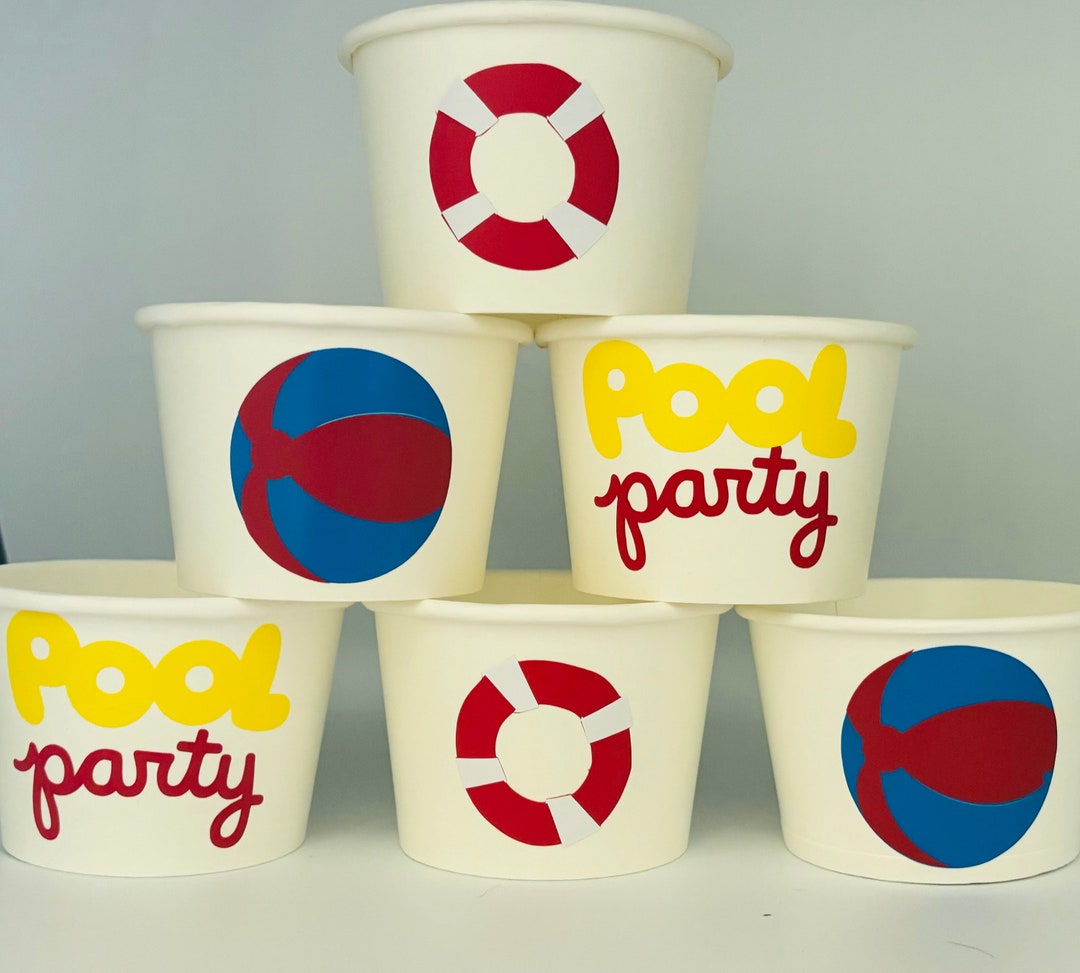 Beach Ball Party Cups, Beach Ball Birthday Bash, Beach Ball Party ...