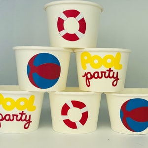 Beach Ball Party Cups, Beach Ball Birthday Bash, Beach Ball Party ...