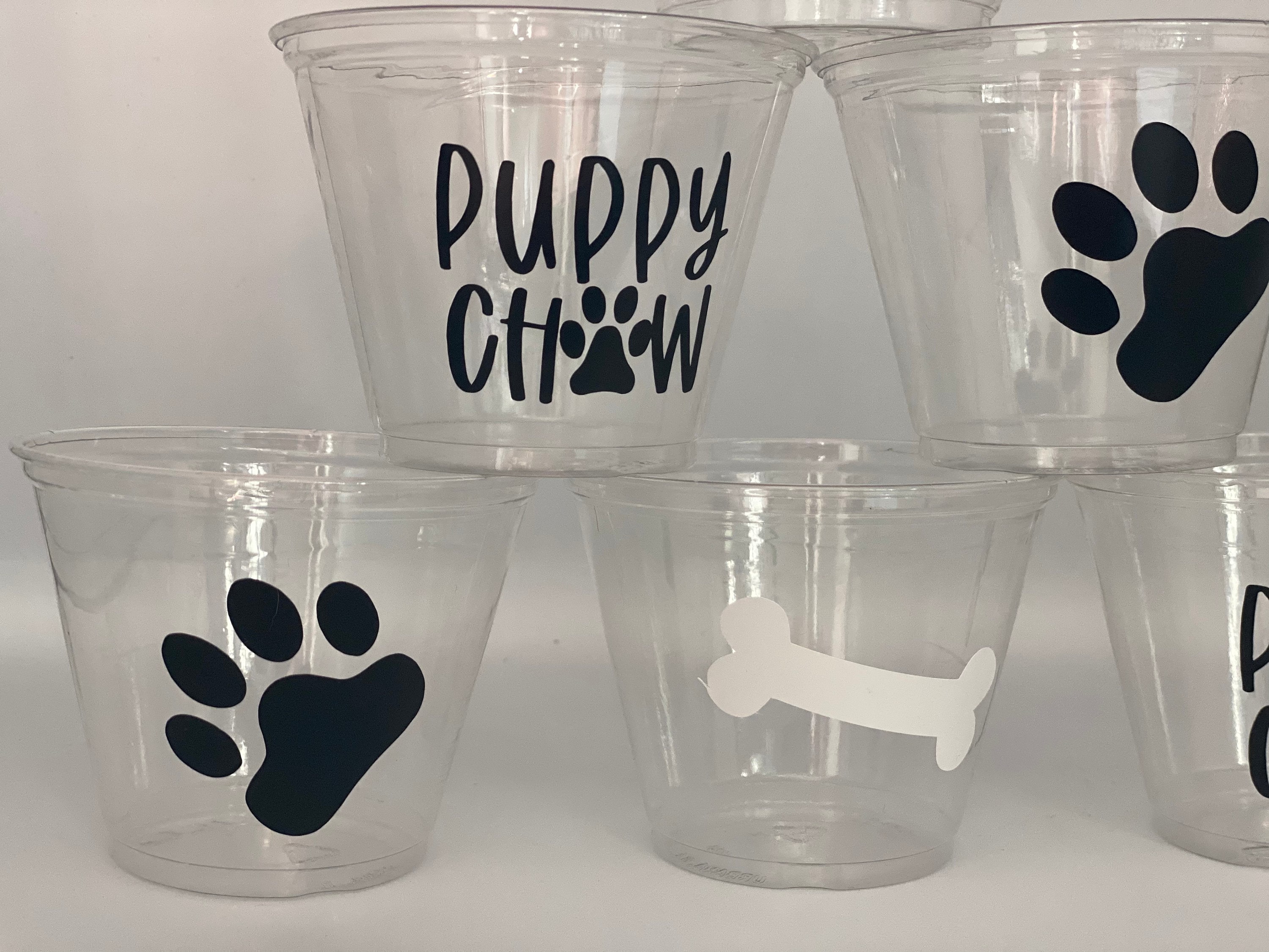 Dog Party Cups, Puppy Party Cups, Adopt a Dog Party Cups, Dog Birthday ...