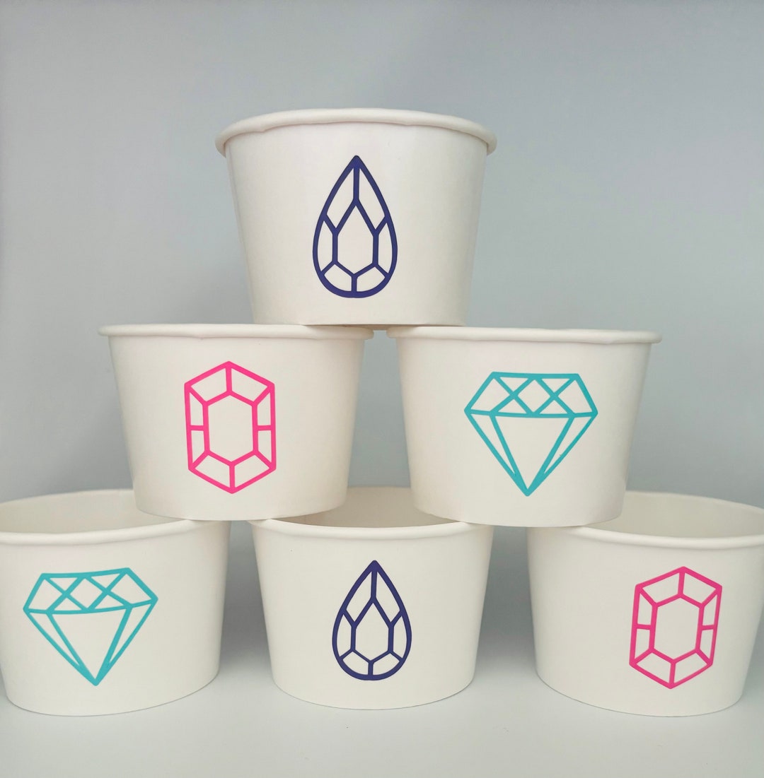 Gem Birthday Party Cups, Crystal Party, Diamond Party, She's a Gem ...