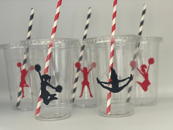 Cheerleading Party Cups Cheer Party Cups Cheerleader Party - Etsy
