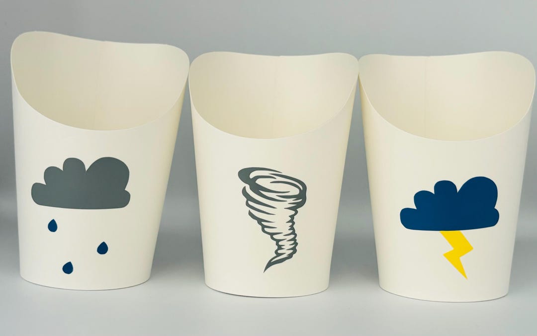 Tornado Party Cups, Weather Birthday Party, Thunder, Lighting Party ...