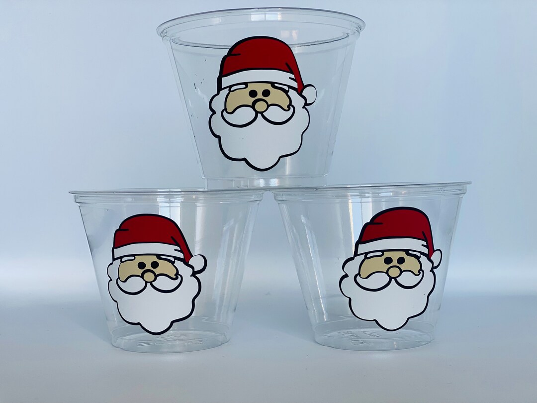 Christmas Party Cups, Santa Party Cups, Christmas Birthday Party Cups ...