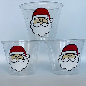 Christmas Party Cups, Santa Party Cups, Christmas Birthday Party Cups ...