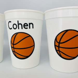 Basketball Party Cups, Basketball Birthday Party Cups, Basketball Baby ...