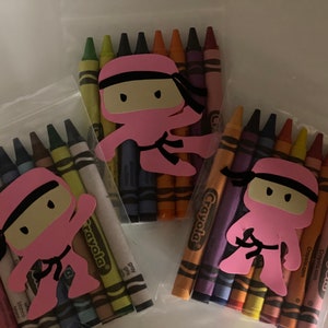 Ninja Party Favors, Ninja Birhtday Party Favors, Girl Ninja Party, Pink ...