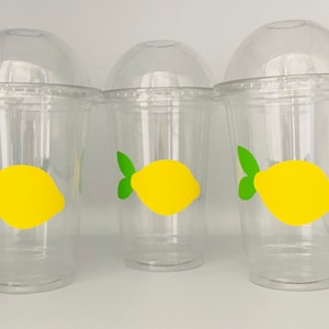 Lemon Party Cups, Lemon Birthday Party Cups, Lemon Party Favors, Lemon ...