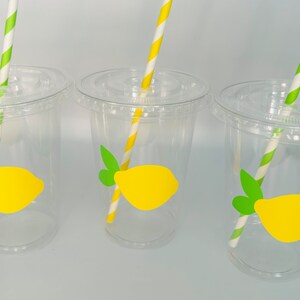 Lemon Party Cups, Citrus Cups, Lemon Birthday Party, Lemon Baby Shower ...