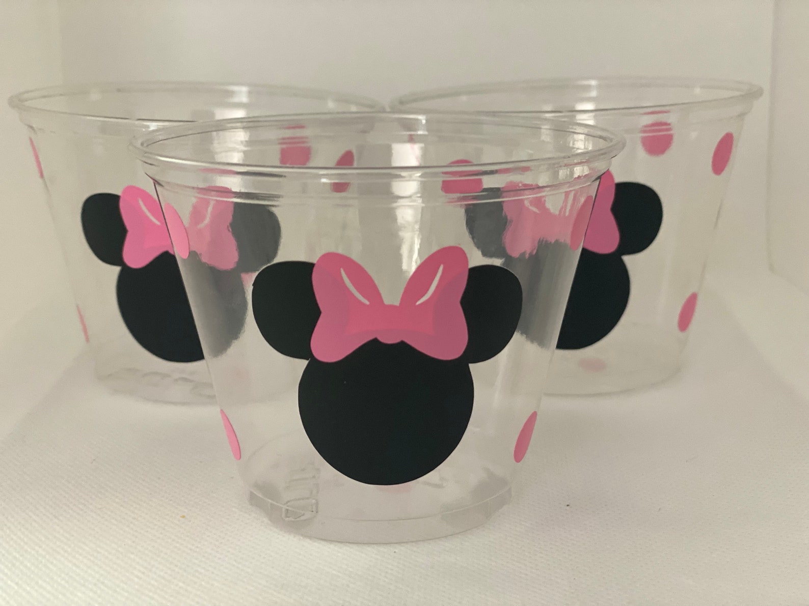 Minnie Mouse Party Cups Pink Minnie Mouse Pink Minnie Party - Etsy
