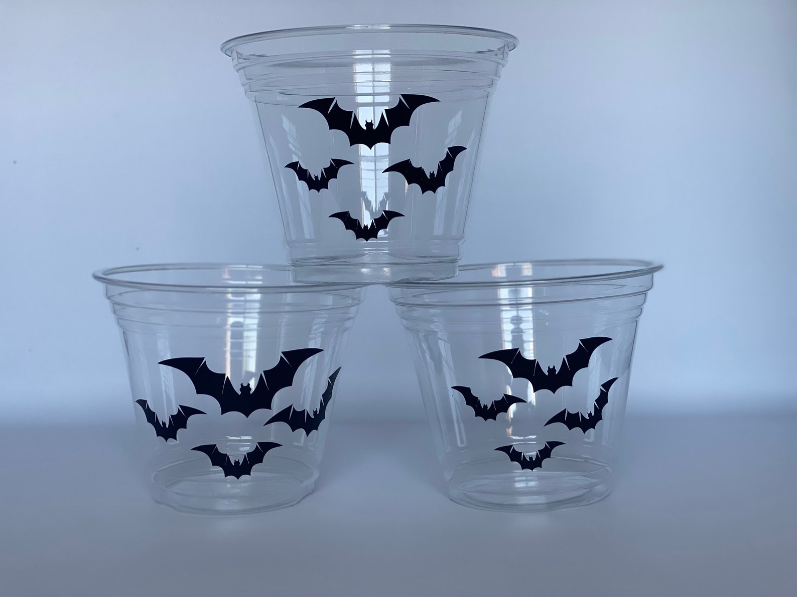 Bat Party Cups Halloween Party Snack Cups Spooky Scary - Etsy