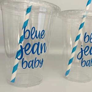 Blue Jean Baby Shower, Denim Party Cups, Blue Jean Party Cups ...