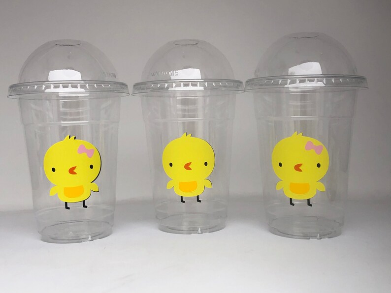 Chicken Party Cups Chick Birthday Party Cups Chick Party | Etsy