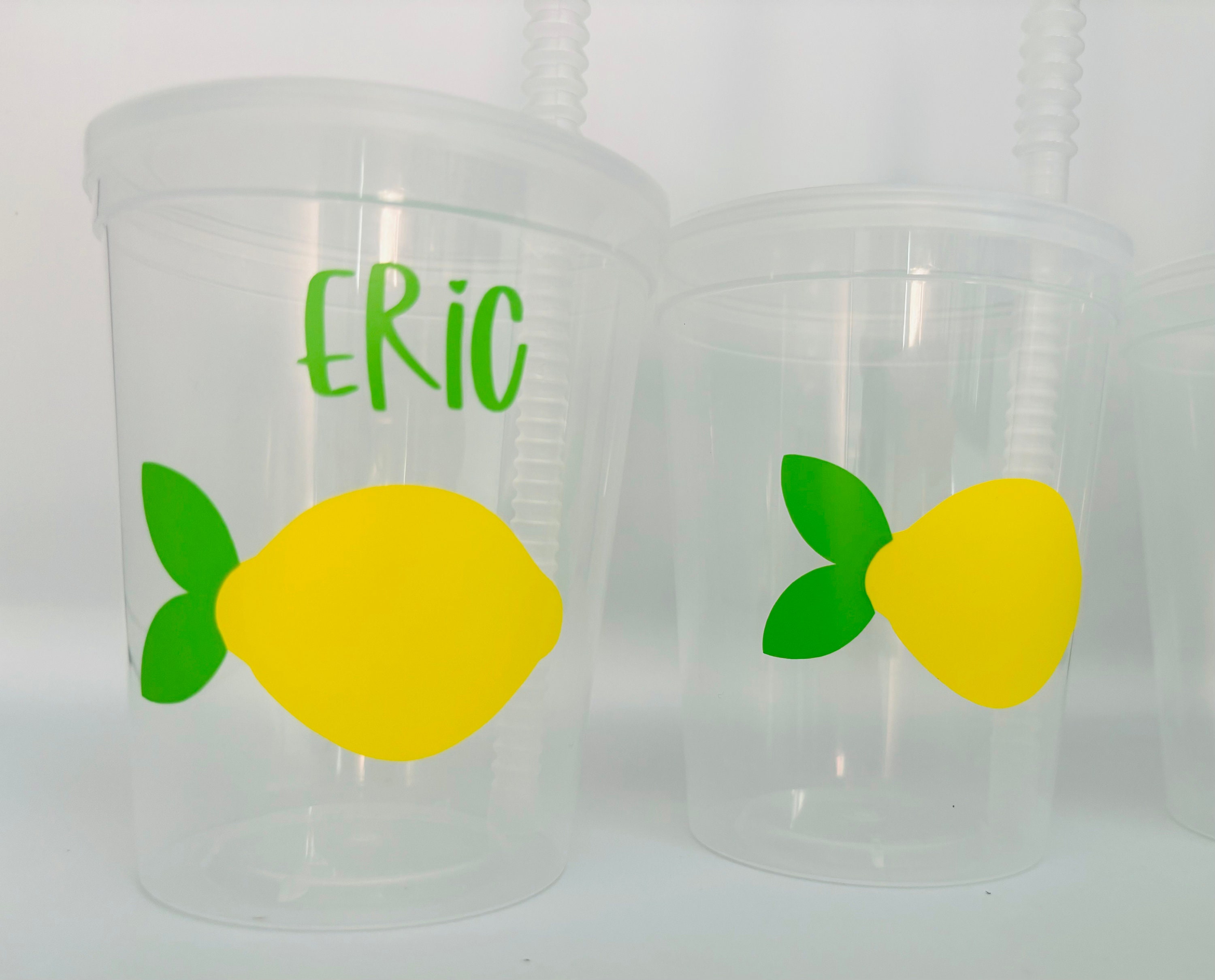 Lemon Party Cups, Citrus Cups, Lemon Birthday Party, Lemon Baby Shower ...