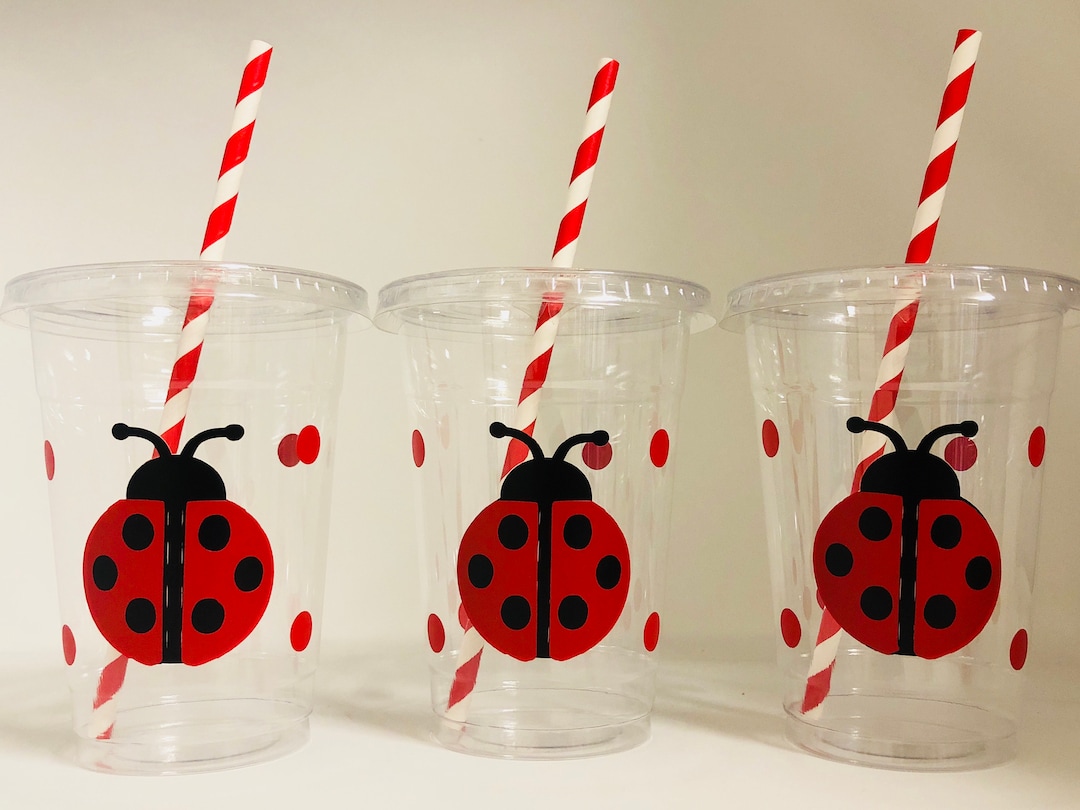 Lady Bug Party Cups, Lady Bug Birthday Party Cups, Bug Party Cups ...