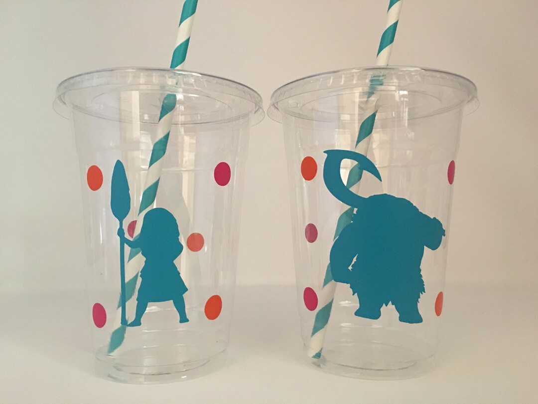 Moana Party Cups, Moana Birthday Party Cups, Maui Party Cups, Maui ...