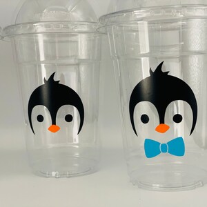 Penguin Party Cups, Penguin Birthday Party Cups, Penguin Party Supplies ...