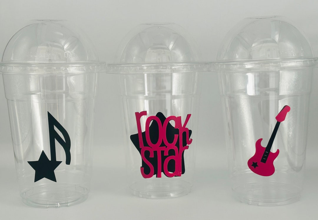 Rock Star Party Cups, Rockstar Party Cups, Rock Star Party Favors ...
