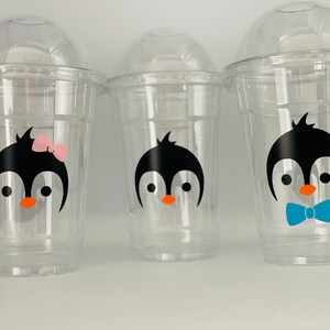 Penguin Party Cups, Penguin Birthday Party Cups, Penguin Party Supplies ...