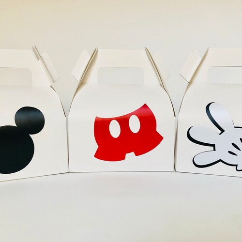 Mickey Party Favor Box - Etsy