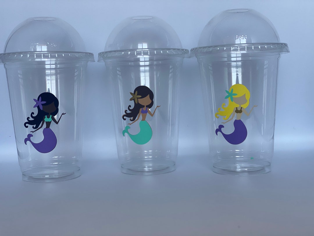 Mermaid Party Cups, Mermaid Birthday Party Cups, Mermaid Party Favor ...