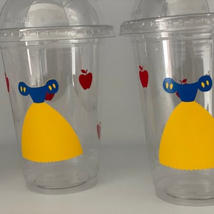 Snow White Party Cups Snow White Party Snack Cups Snow White - Etsy