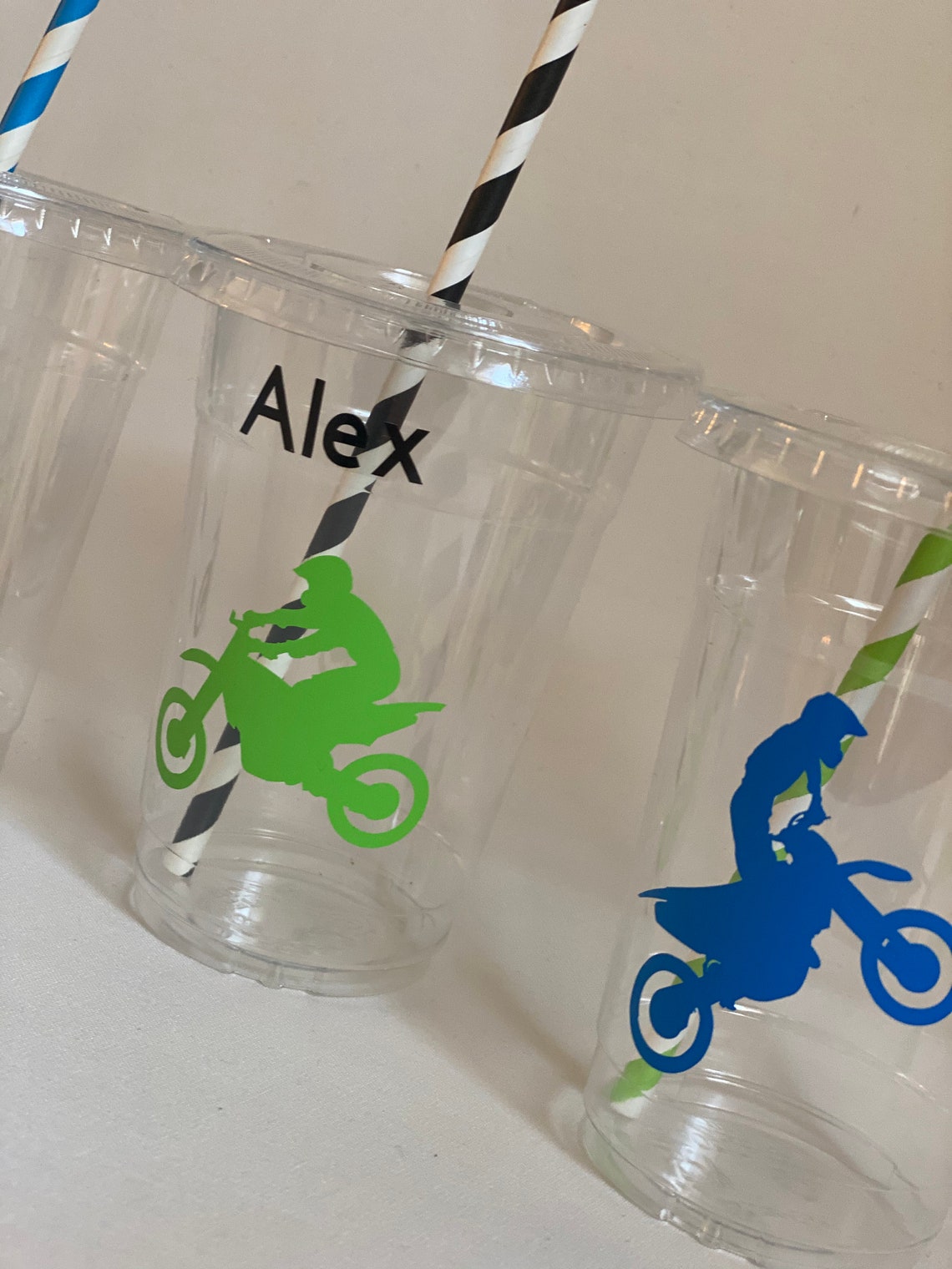 Dirt Bike Party Cups Motorcycle Party Cups Motorcycle | Etsy