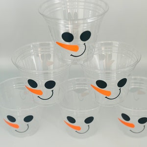 Snowman Party Cups, Snowman Birthday Party Cups, Winter Party Cups ...