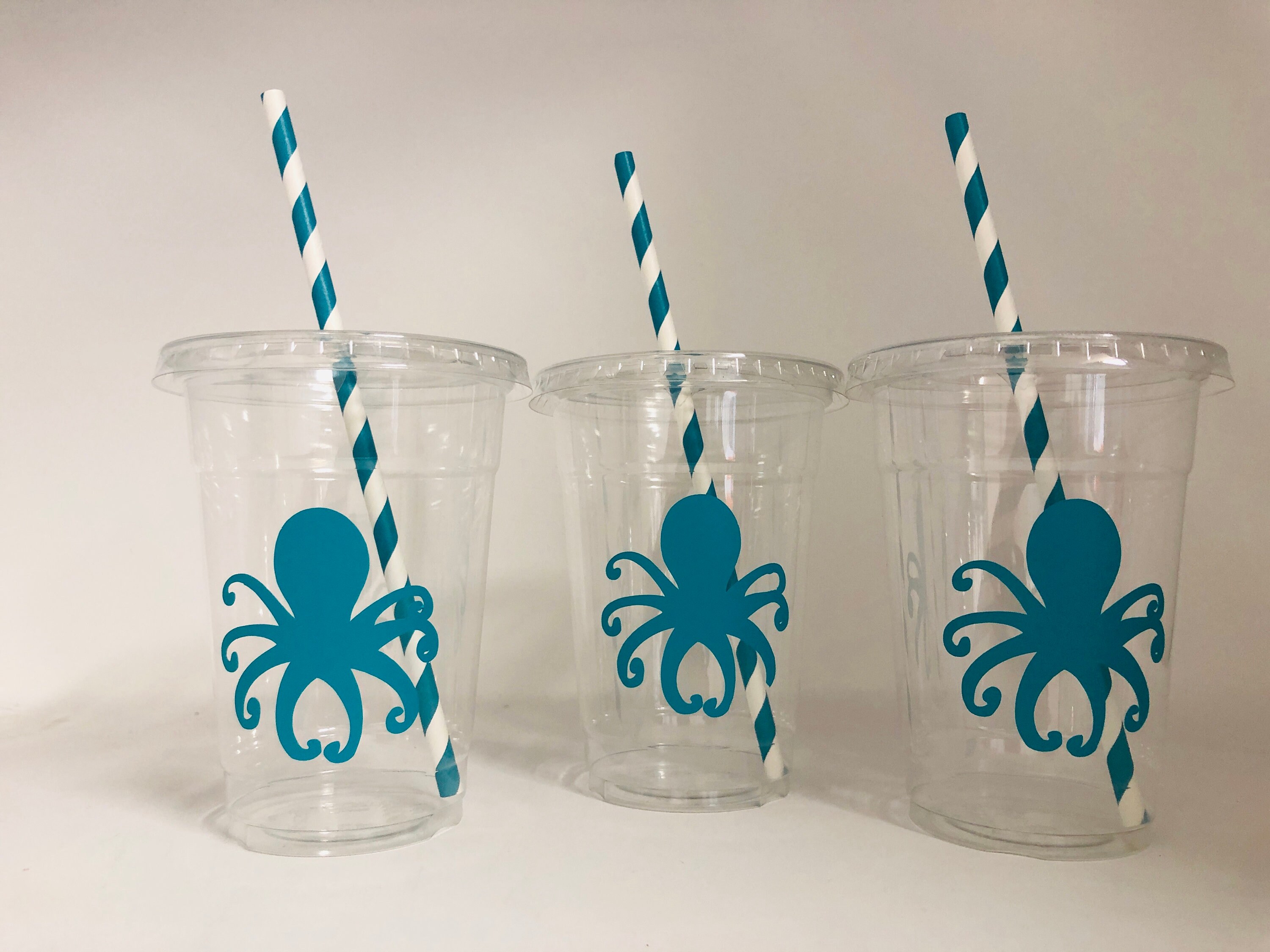 Octopus Party Cups, Octopus Birthday Party Cups, Under the Sea Party ...