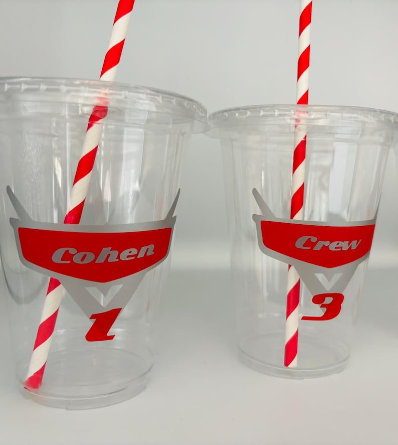 Cars Party Cups, Cars Birthday Party, Cars Party Favors, Lightening ...