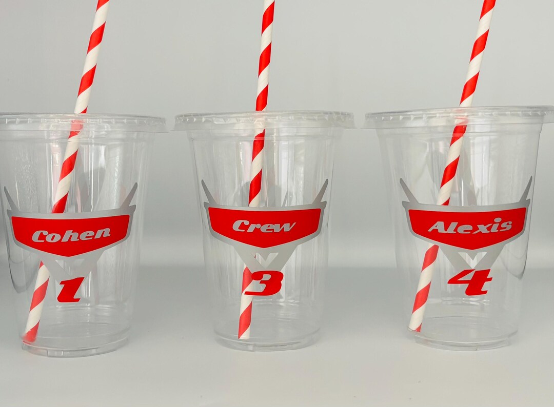 Cars Party Cups, Cars Birthday Party, Cars Party Favors, Lightening ...