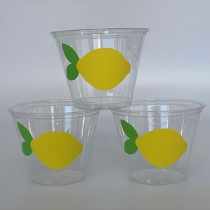 Lemon Party Cups Lemon Birthday Party Cups Lemon Party | Etsy