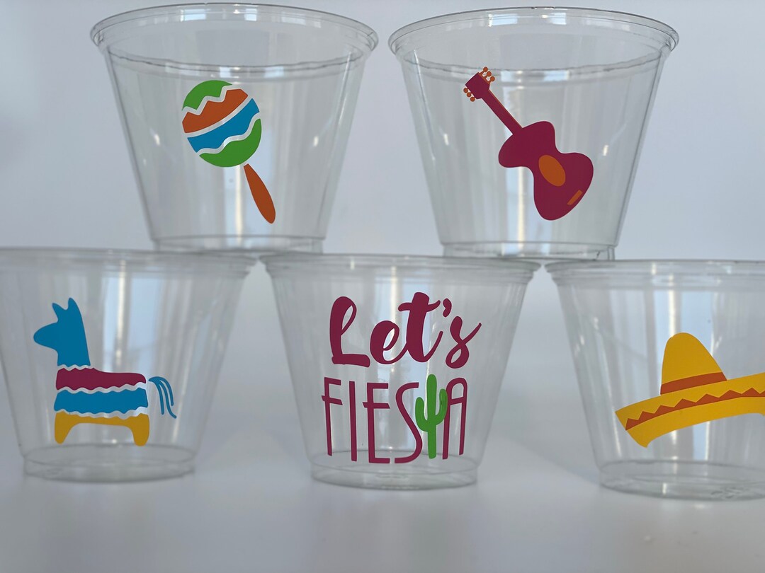 Fiesta Birthday Party Cups, First Fiesta, Uno, Fiesta Party Supplies ...