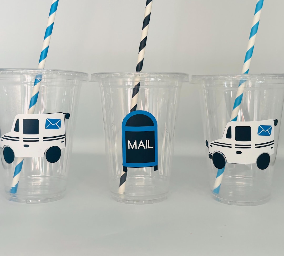 Mailman Party Cups, Mailman Birthday Party, Mailman Party Favors, Mail ...