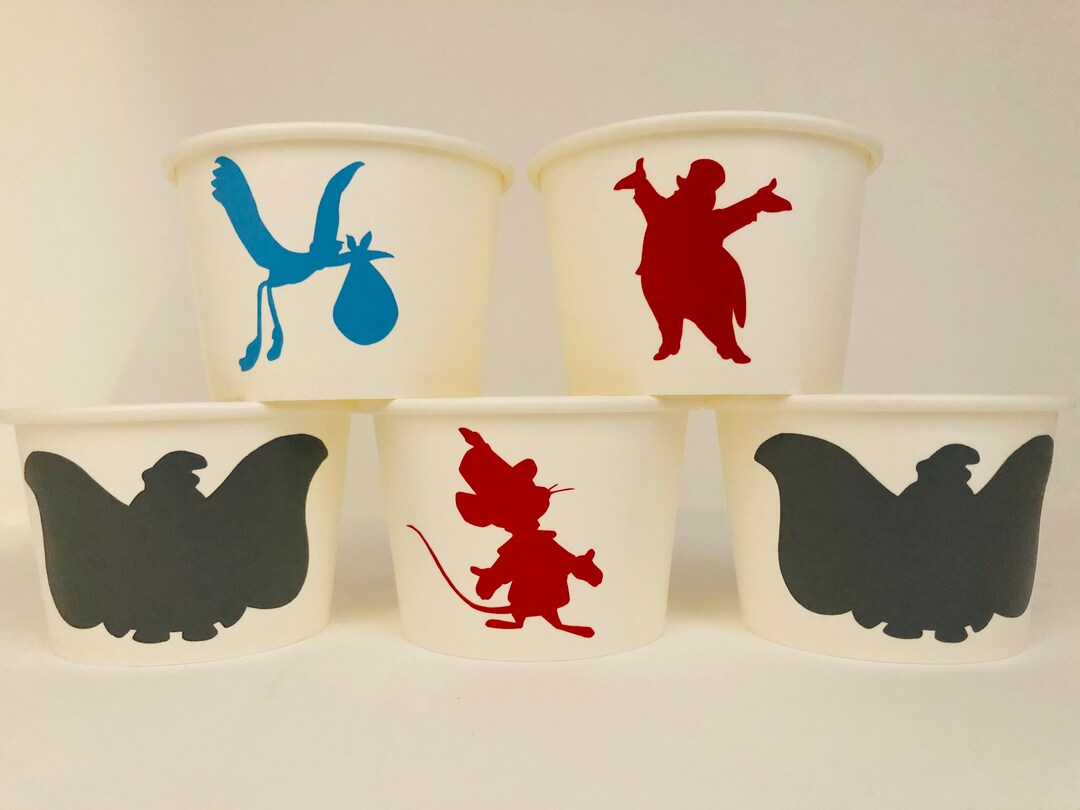 Dumbo Party Cups, Dumbo Birthday Party Cups, Dumbo Circus Party, Circus ...