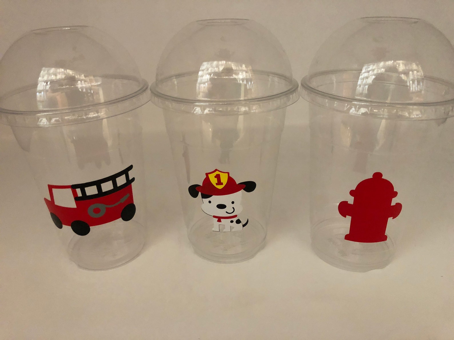 Fireman Party Cups Fireman Birthday Party Cups Firetruck - Etsy