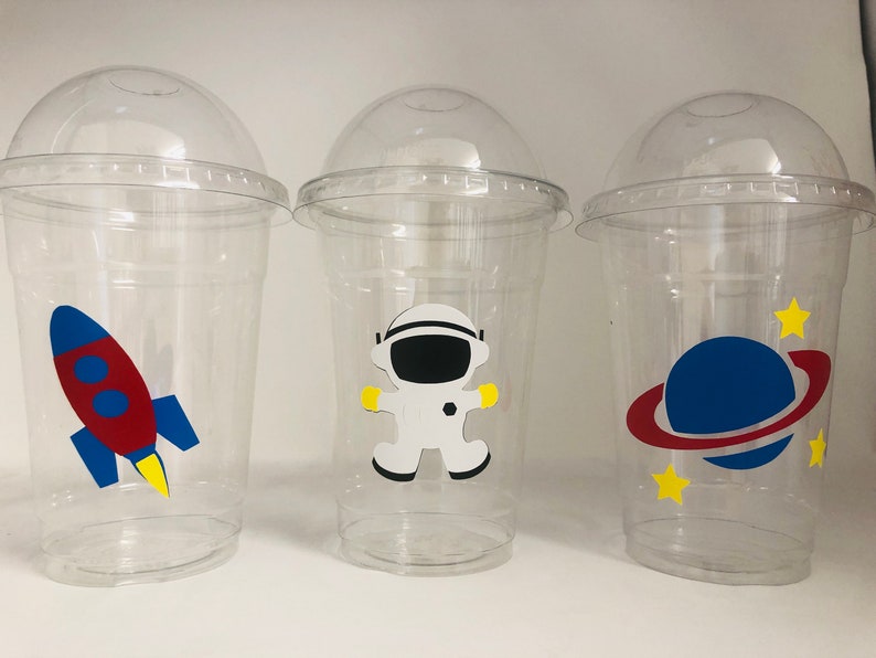 Rocket Party Cups Alien Party Cups Astronaut Party Cups - Etsy