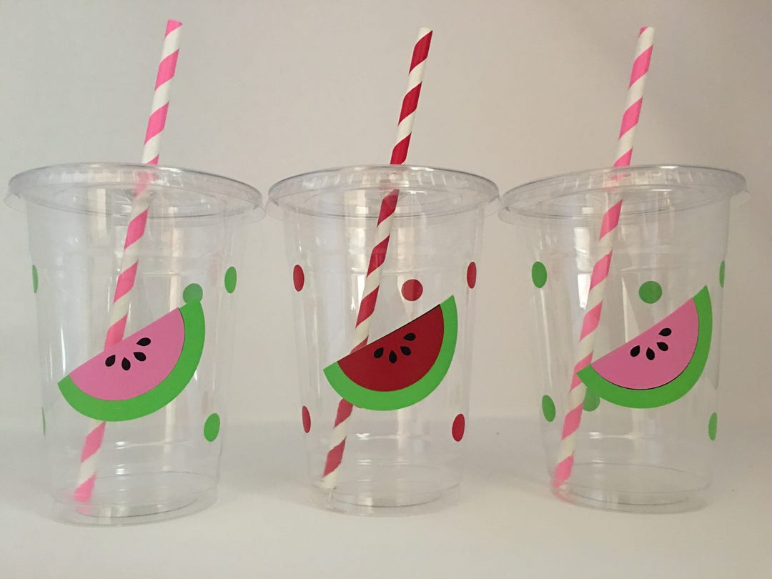 Watermelon Party Cups,watermelon Birthday Party,one in a Melon Party ...
